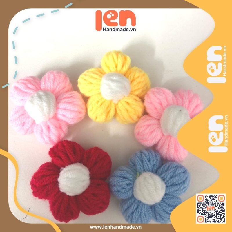 Gợi ý các kiểu trang trí hoa len tại phòng